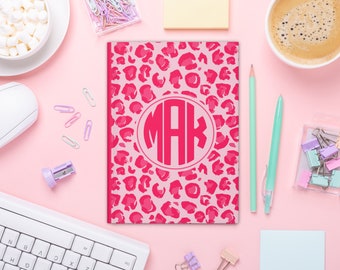 Preppy Journal, Hardcover, Aesthetic Journal, Preppy Diary, Hot Pink ...