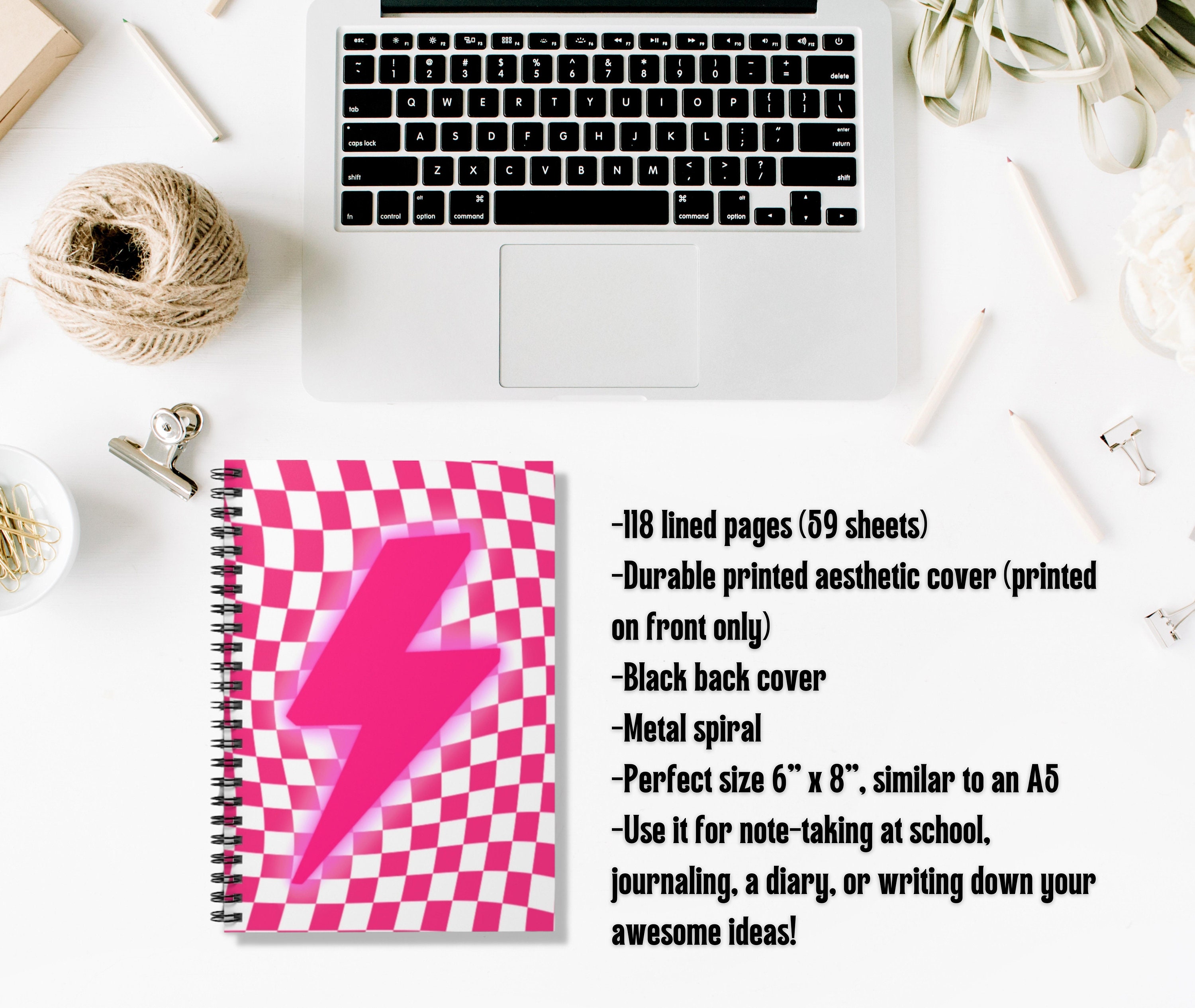 Preppy Notebook, Aesthetic Notebook For School, Preppy Aesthetic sold ...