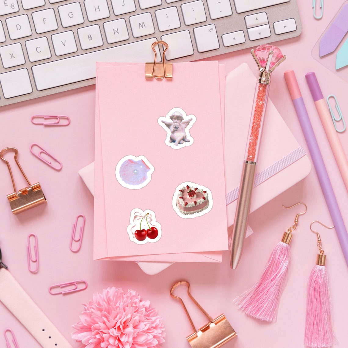 Coquette Stickers, Aesthetic Stickers for Water Bottle, Aesthetic ...