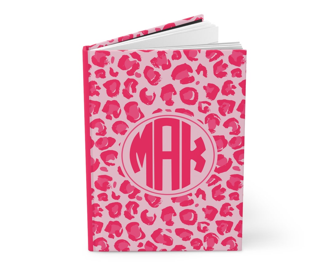 Preppy Journal Hardcover Monogram Journal Aesthetic - Etsy