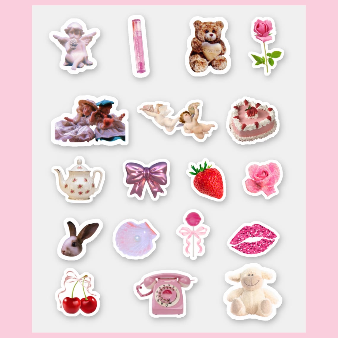 Coquette Stickers, Aesthetic Stickers for Water Bottle, Aesthetic ...