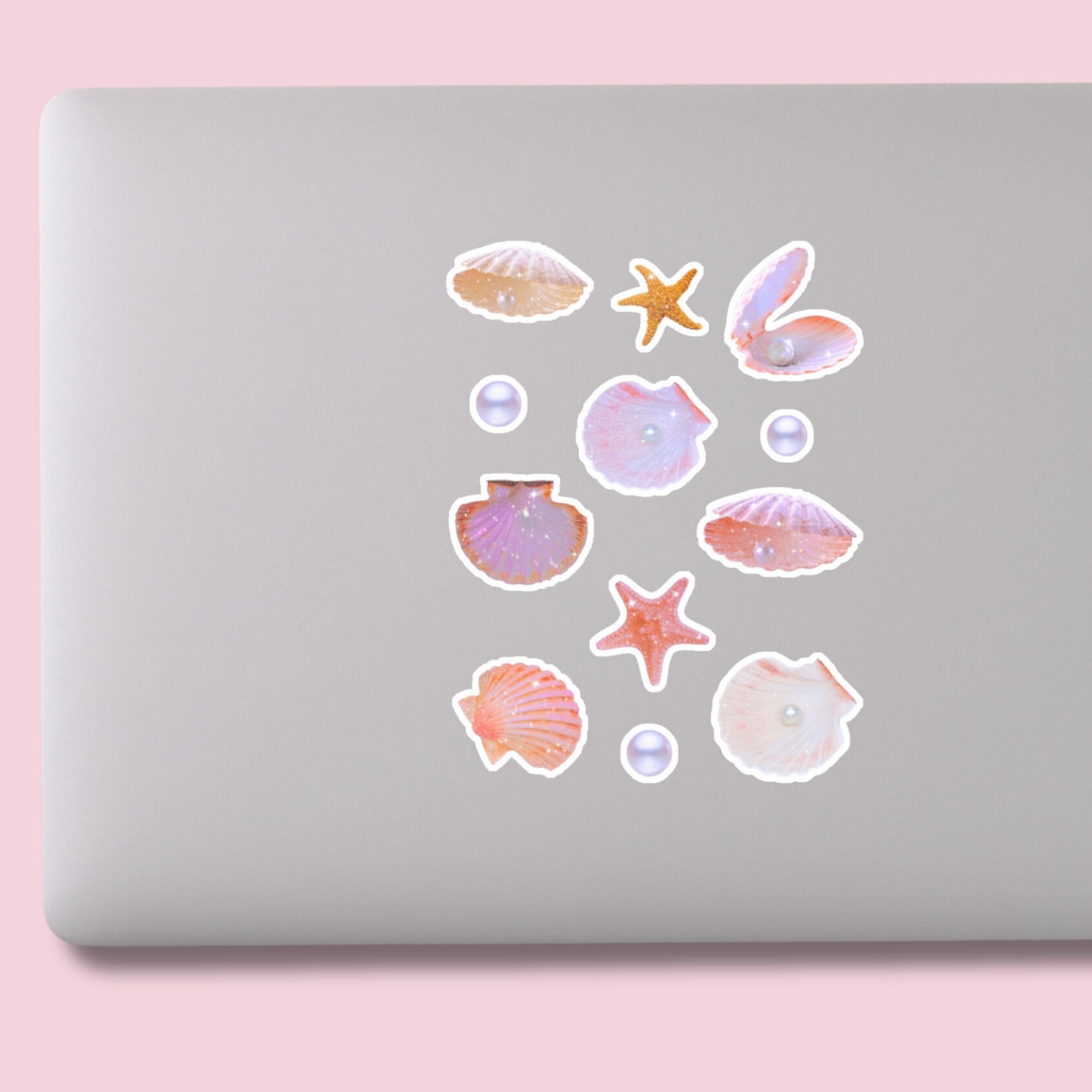 Seashell Stickers, Aesthetic Stickers for Water Bottle, Coquette ...