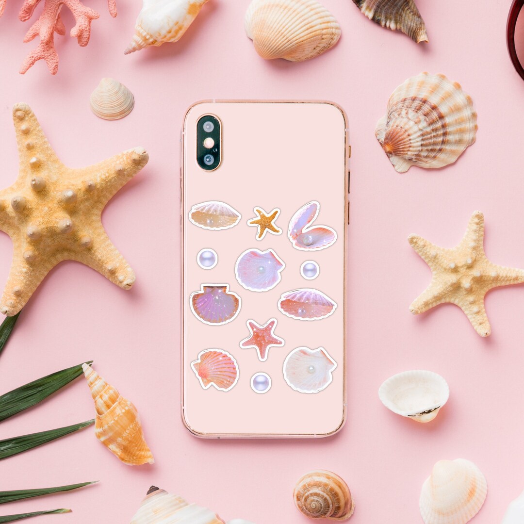 Seashell Stickers, Aesthetic Stickers for Water Bottle, Coquette ...
