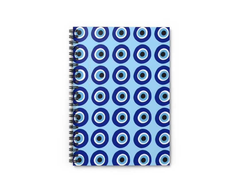 Preppy Notebook, Aesthetic Notebook for School, Evil Eye Notebook ...