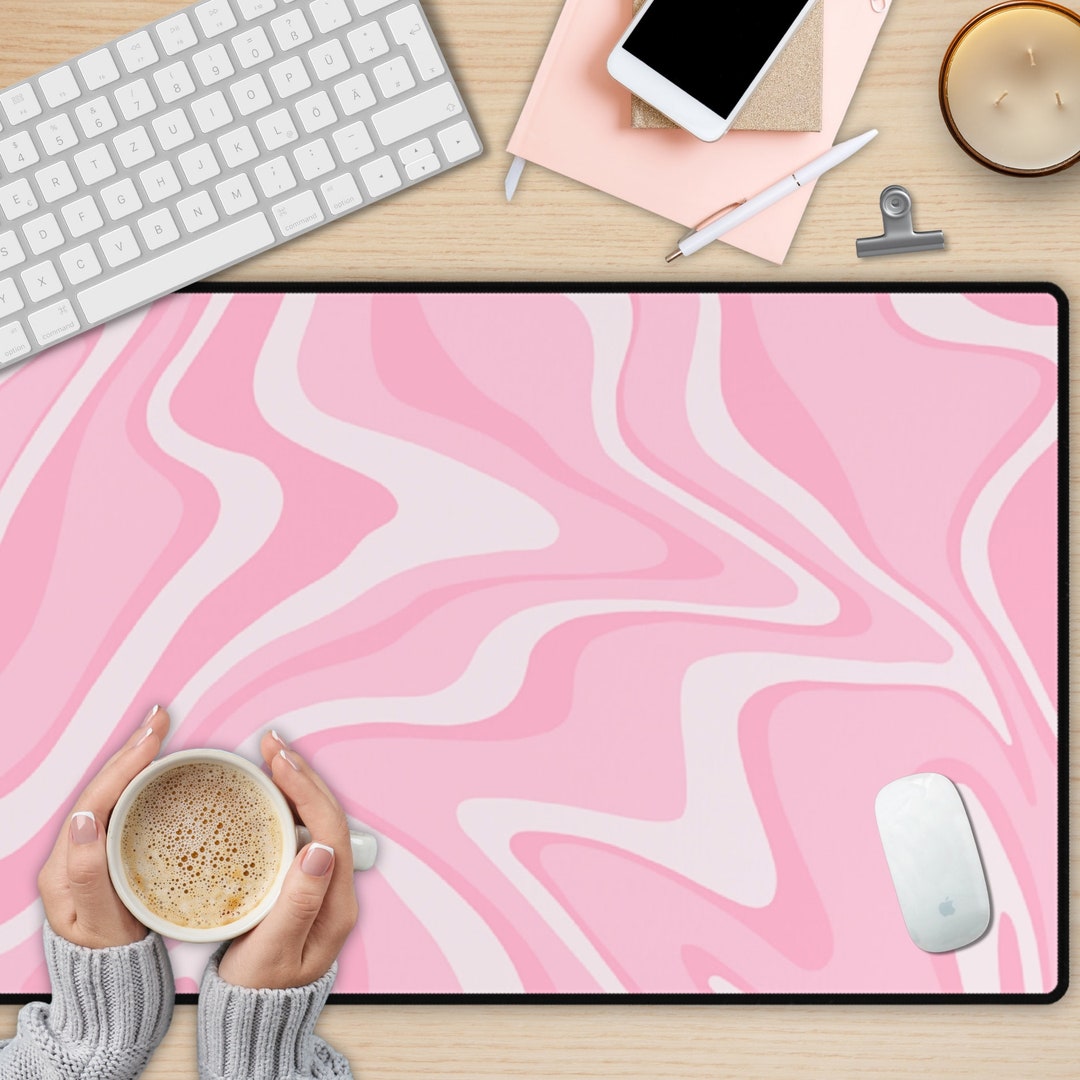 Pink Desk Mat, Desk Mat Aesthetic, Desk Mat Pastel, Desk Mat Cute, Pink ...