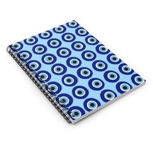 Preppy Notebook, Aesthetic Notebook for School, Evil Eye Notebook ...
