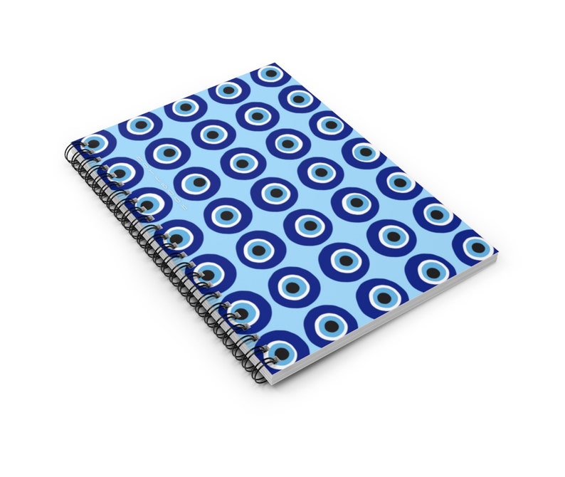 Preppy Notebook, Aesthetic Notebook for School, Evil Eye Notebook ...