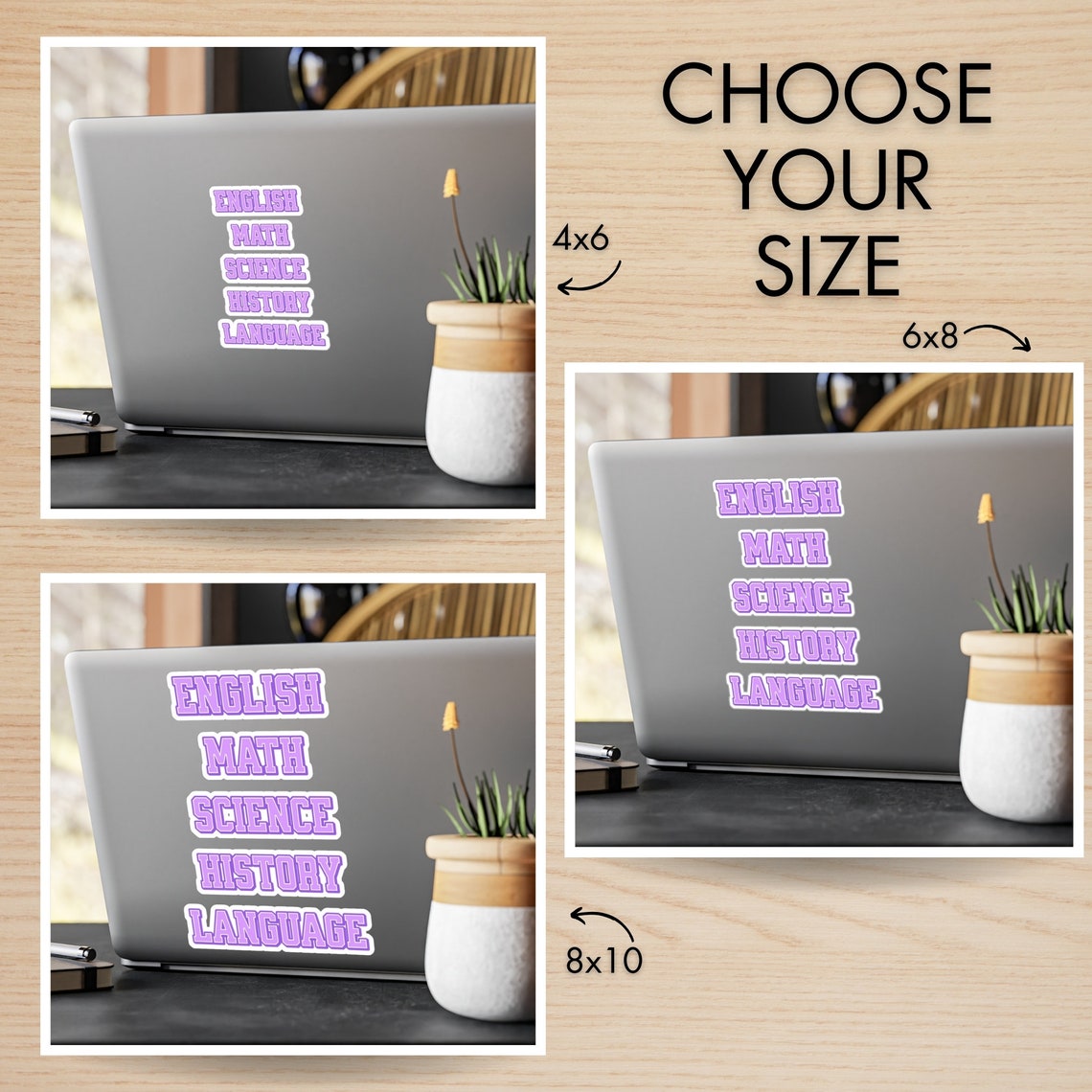 School Subject Stickers, Binder Stickers, School Subject Label ...