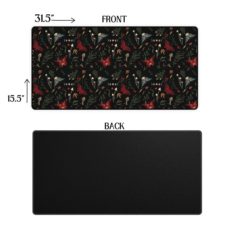 Desk Mat Cottagecore, Dark Witchy, Desk Mat Aesthetic, Witchy Gifts ...