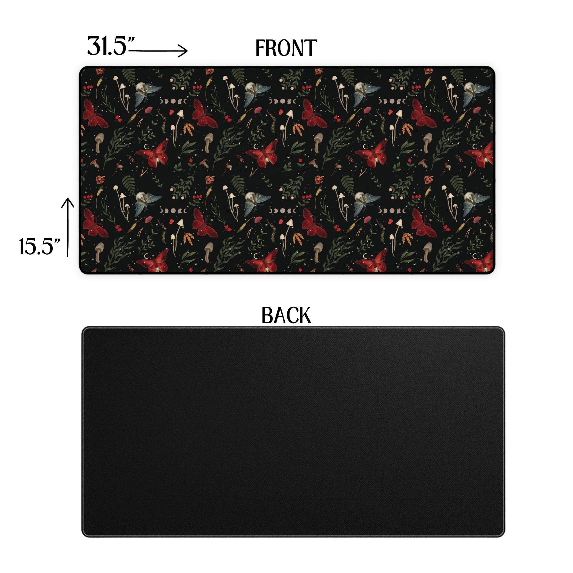 Desk Mat Cottagecore, Dark Witchy, Desk Mat Aesthetic, Witchy Gifts ...