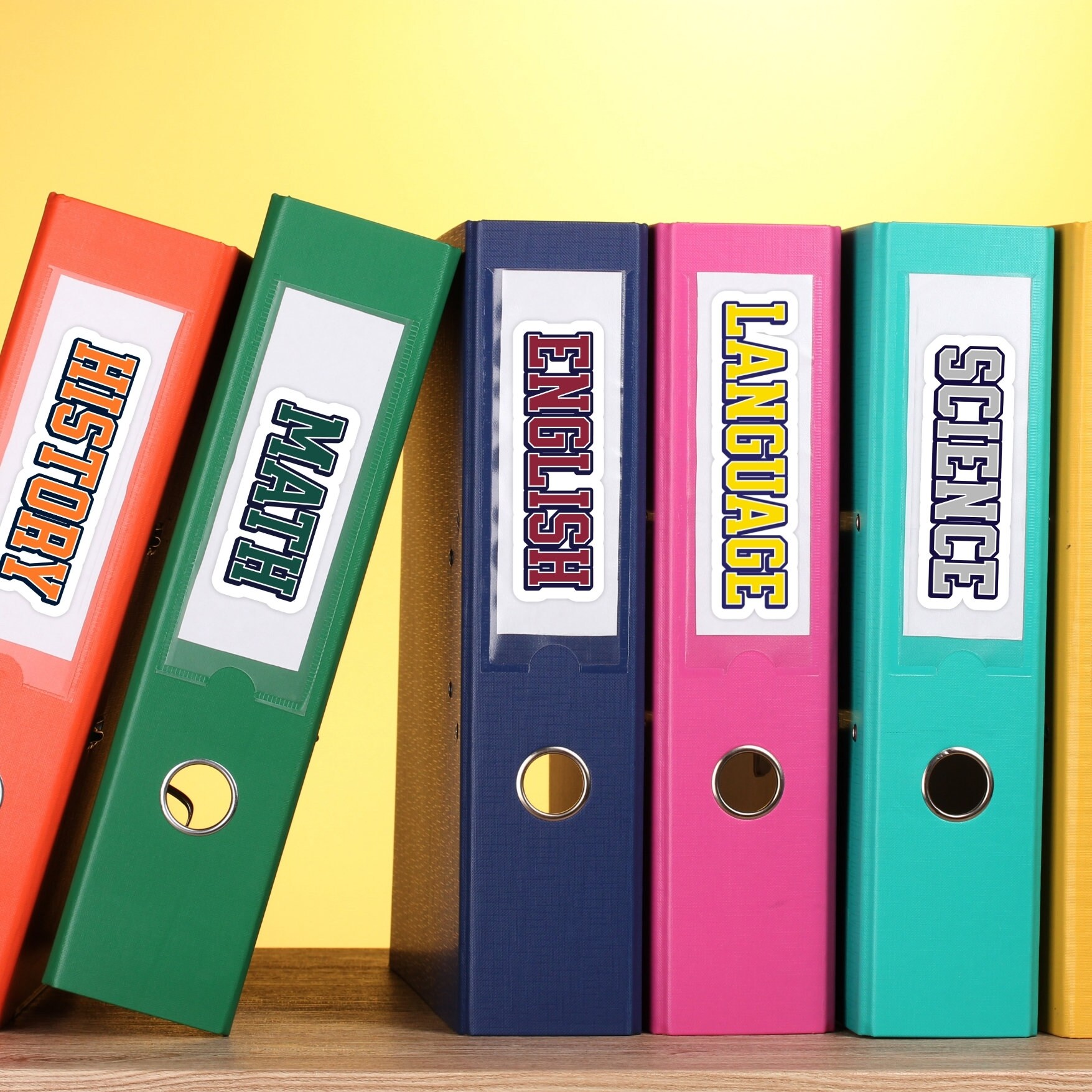 Subject Labels, Binder Stickers, School Subject Stickers, Personalized ...