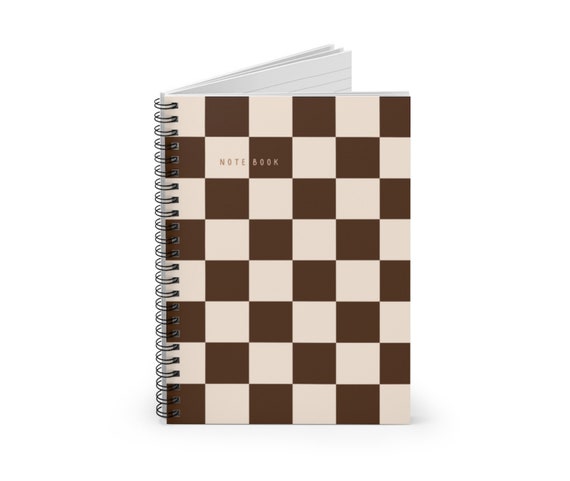 Checkered Notebook Aesthetic Notebook for School Checkered - Etsy