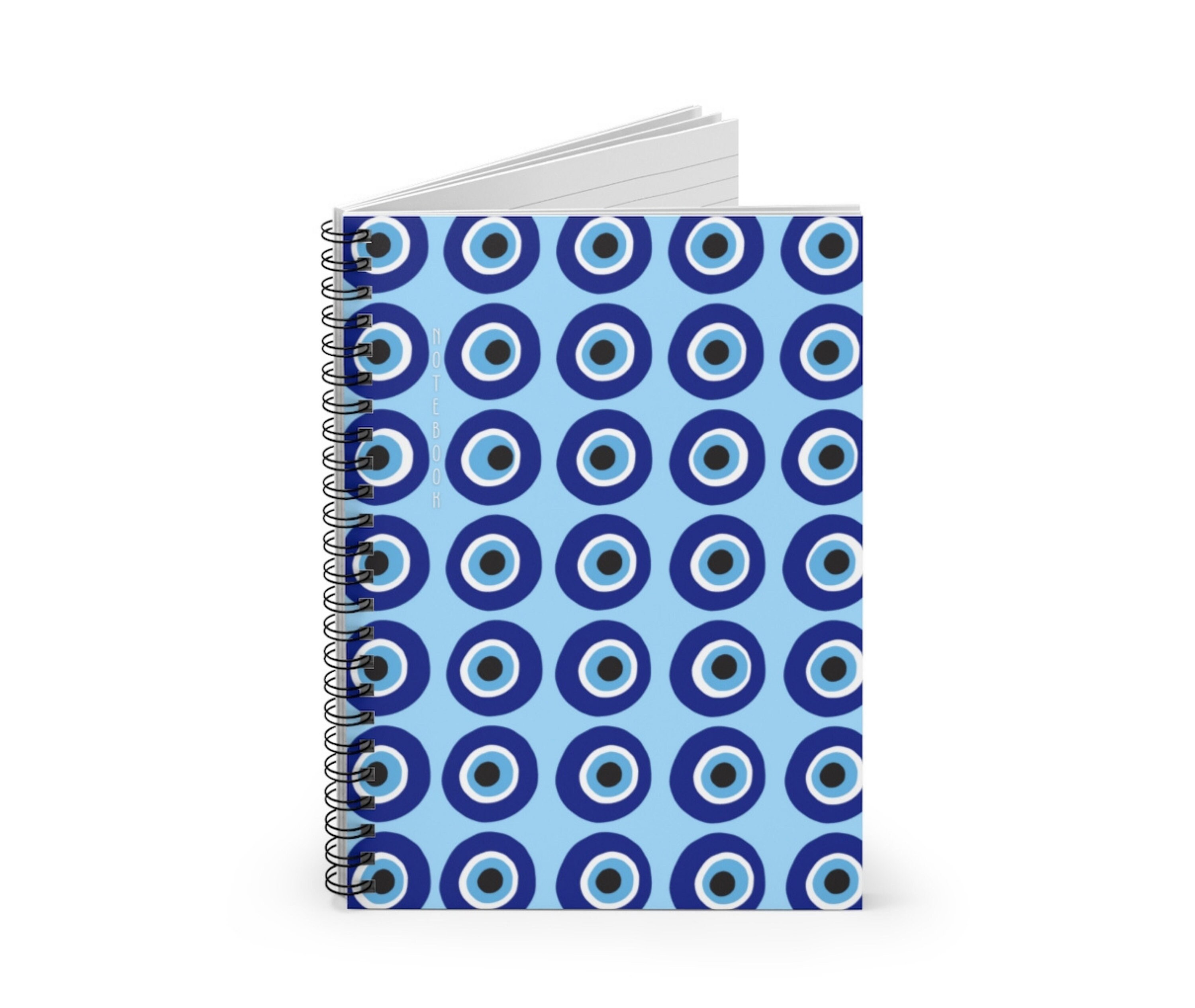 Preppy Notebook, Aesthetic Notebook for School, Evil Eye Notebook ...