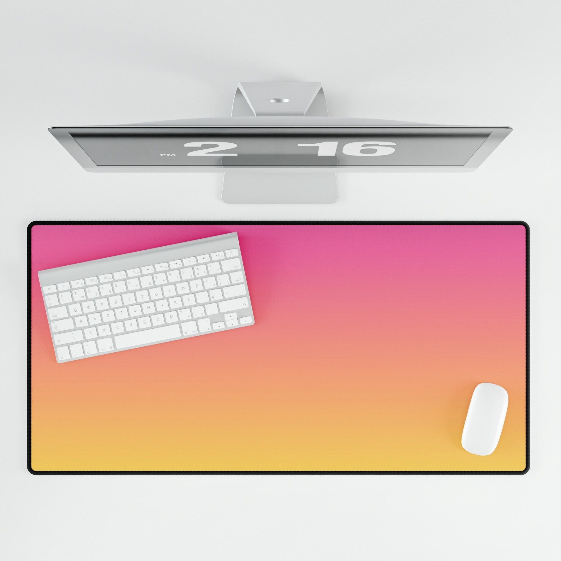 Gradient Desk Mat Aesthetic, Desk Mat Pink, Orange, Preppy Desk Mat ...