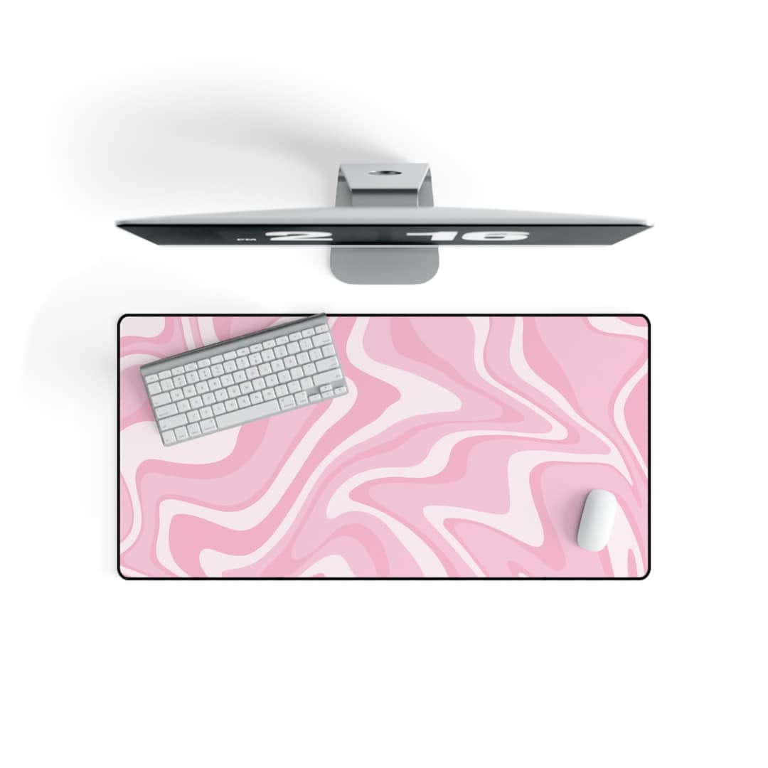 Pink Desk Mat Desk Mat Aesthetic Desk Mat Pastel Desk Mat - Etsy