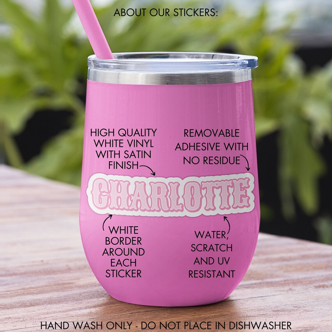 Custom Name Stickers, Aesthetic Name Decal, Vinyl Name Decal ...