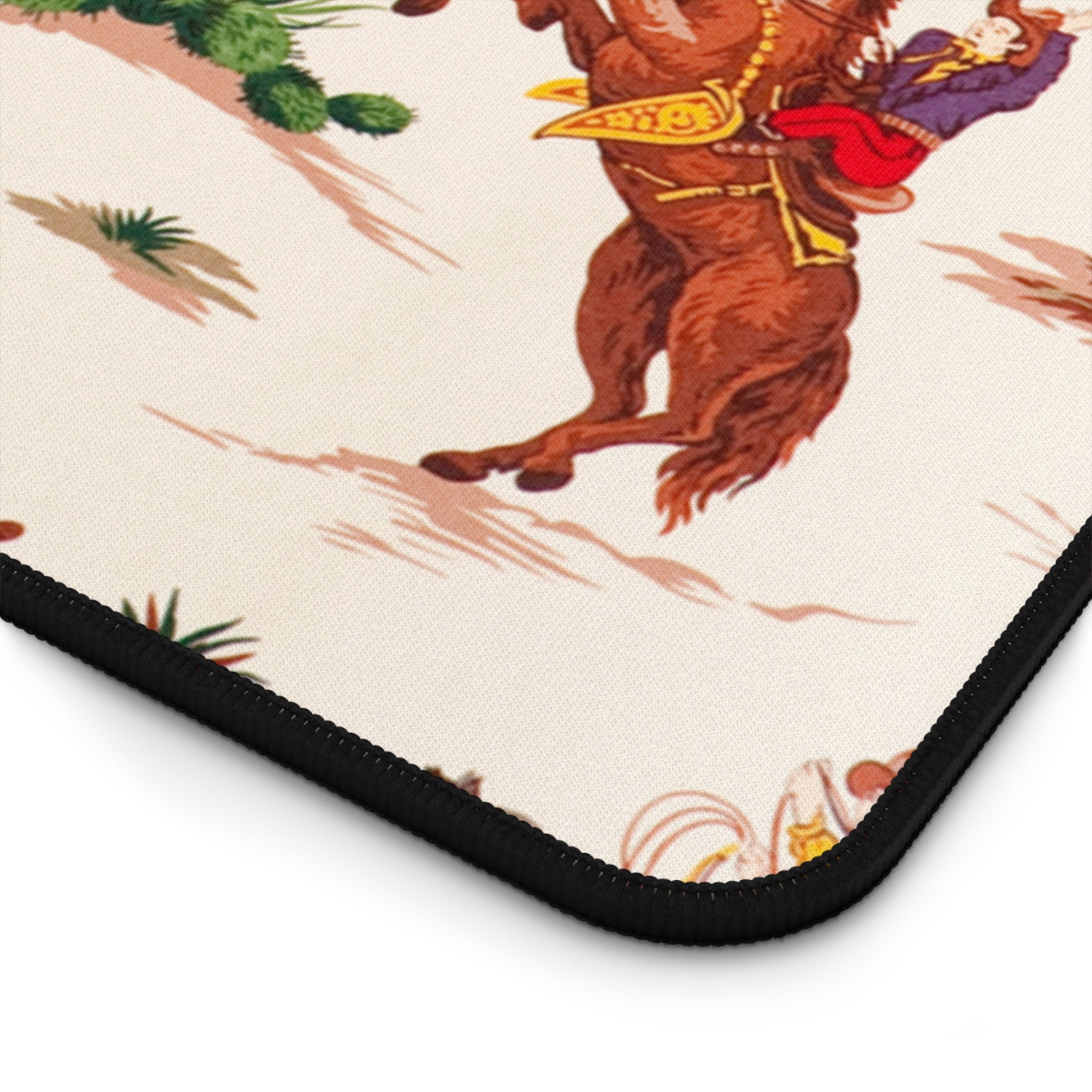 Western Desk Mat, Vintage Cowboy Rodeo, Western Desk Decor, Desk Mat ...