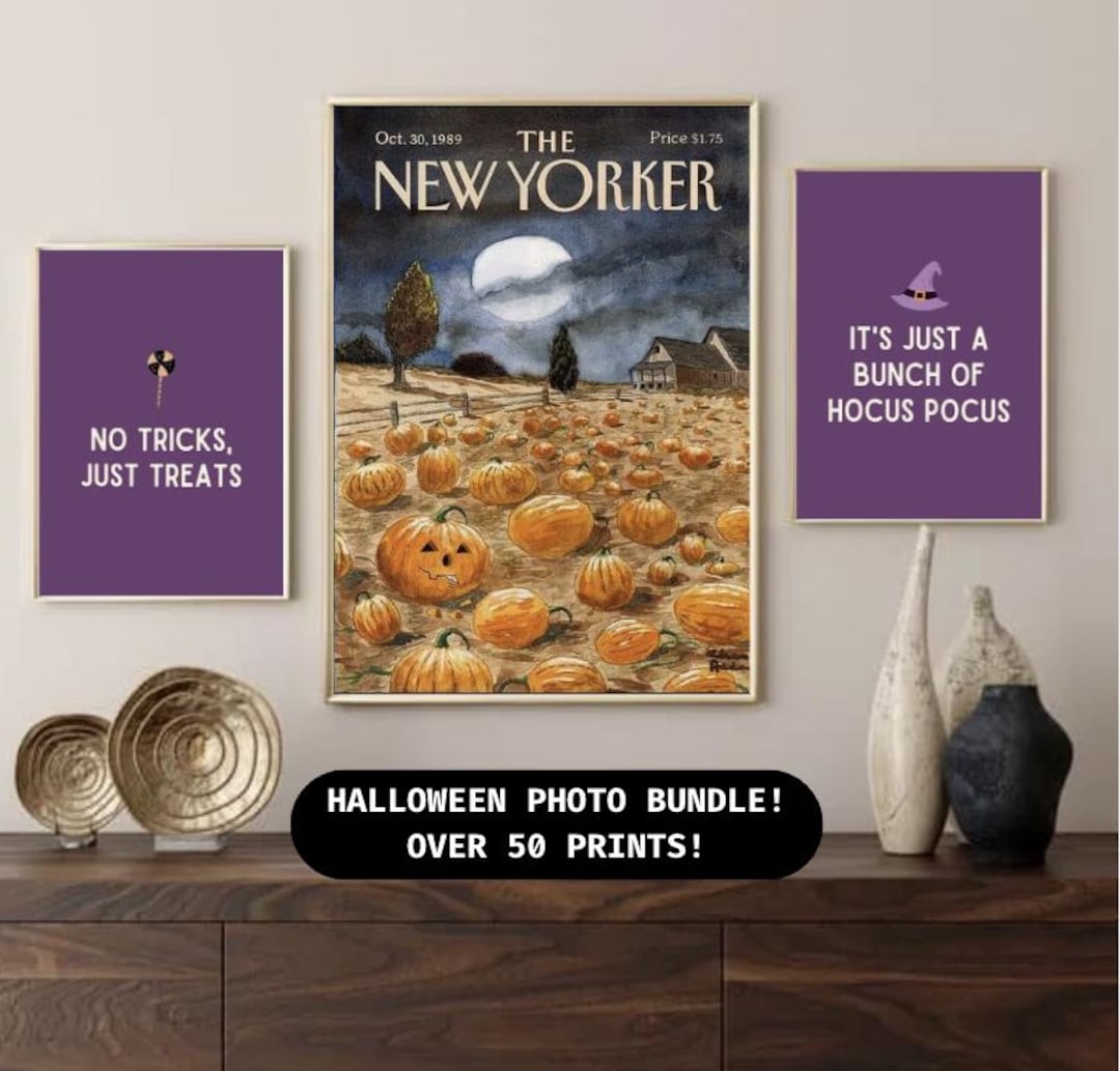 50+ Spooky Halloween Printables: Digital Wall Art & Collage Designs in ...