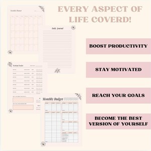 DIGITAL LIFE PLANNER, Downloadable Journal, Daily Journal, Habit ...