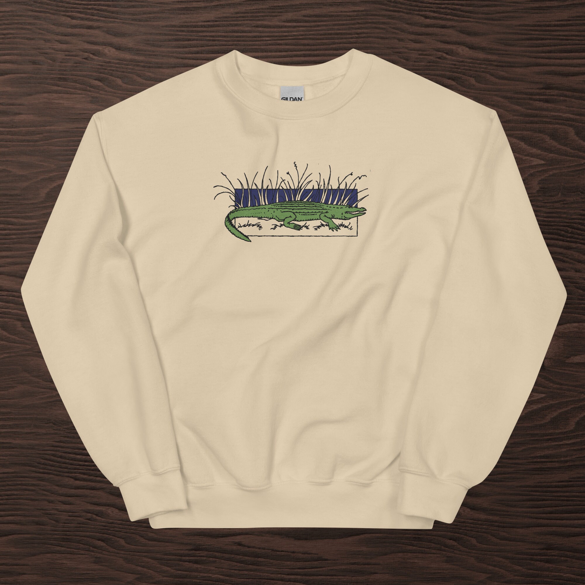 Embroidered Alligator Design on Unisex Heavy Blend Sweatshirt - Etsy