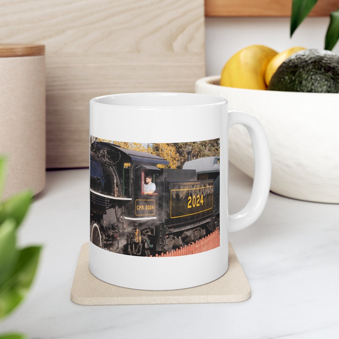 Train Mug 11 & 15 Oz Western Mug Railroad Mug - Etsy