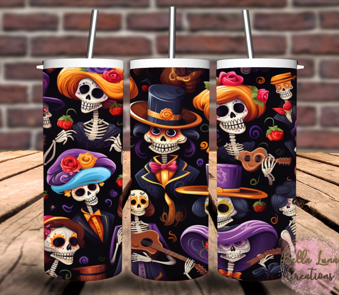 Dia De Los Muertos Tumbler Wrap Bundle (5 Images) - Etsy