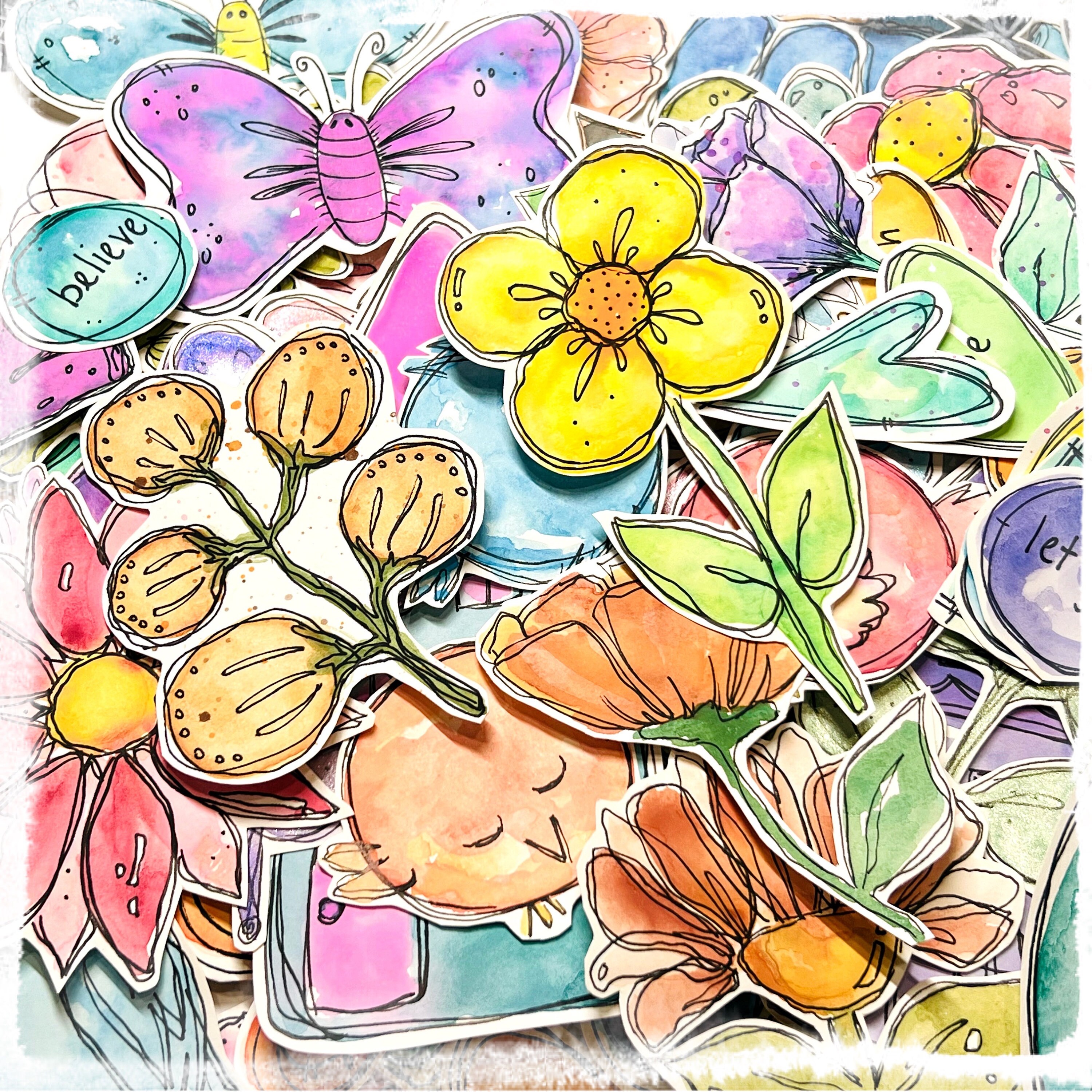 Junk Journal Ephemera Bundle, Collage Fodder, Handmade Scrapbook ...