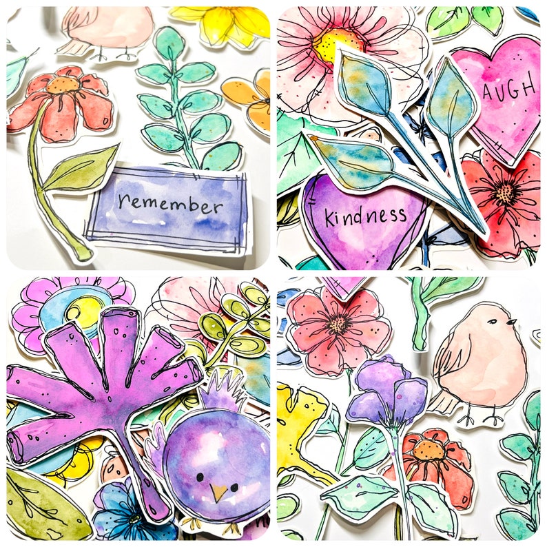 Junk Journal Ephemera Bundle, Collage Fodder, Handmade Scrapbook ...