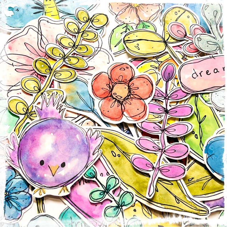 Junk Journal Ephemera Bundle, Collage Fodder, Handmade Scrapbook ...