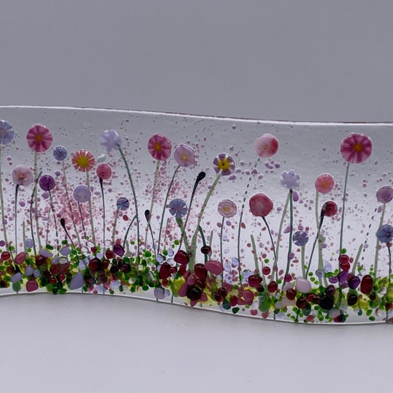 Purple Fused Glass Wave - Etsy UK