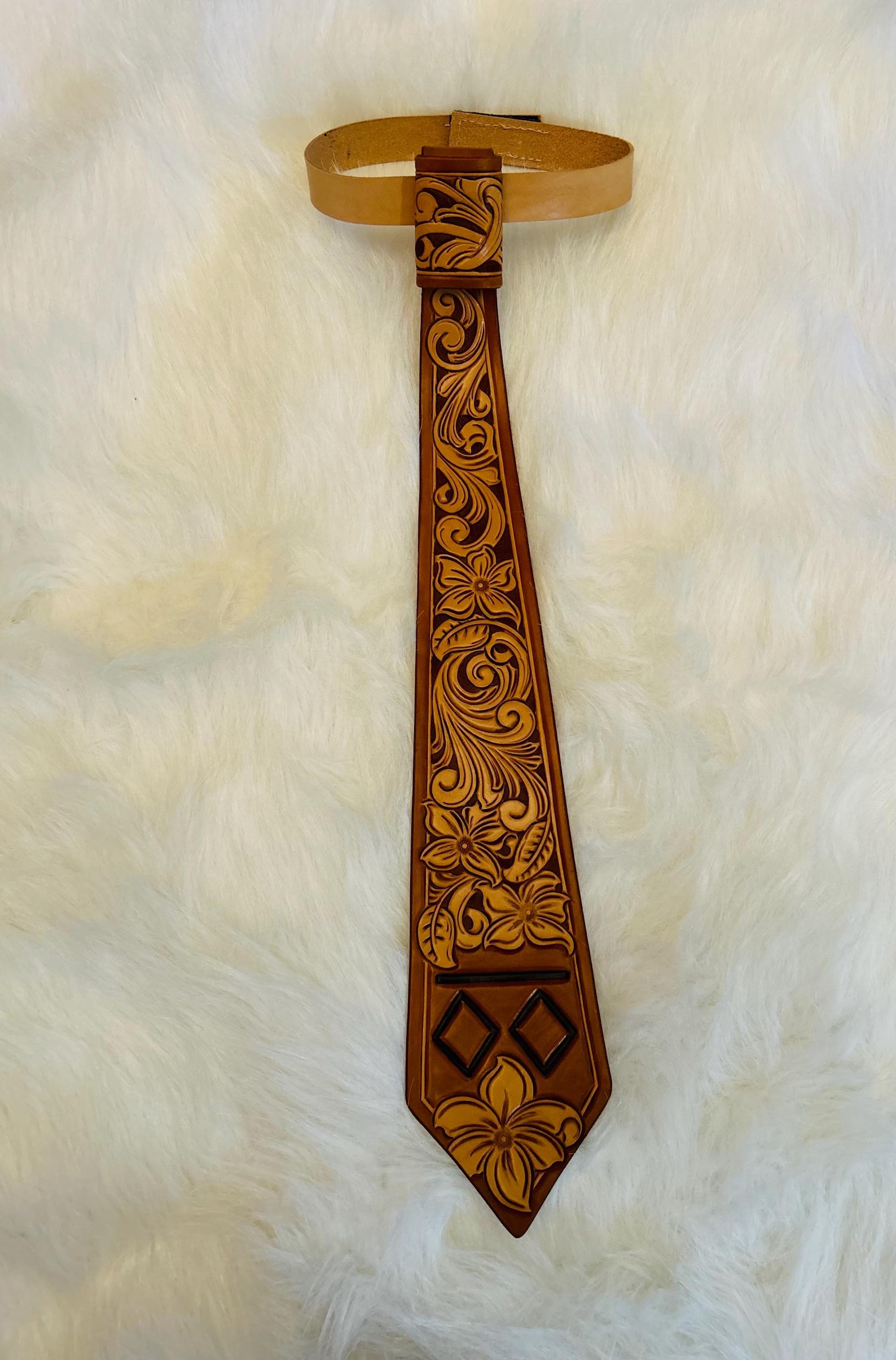 Custom Made to Order Leather Neck Tie - Etsy