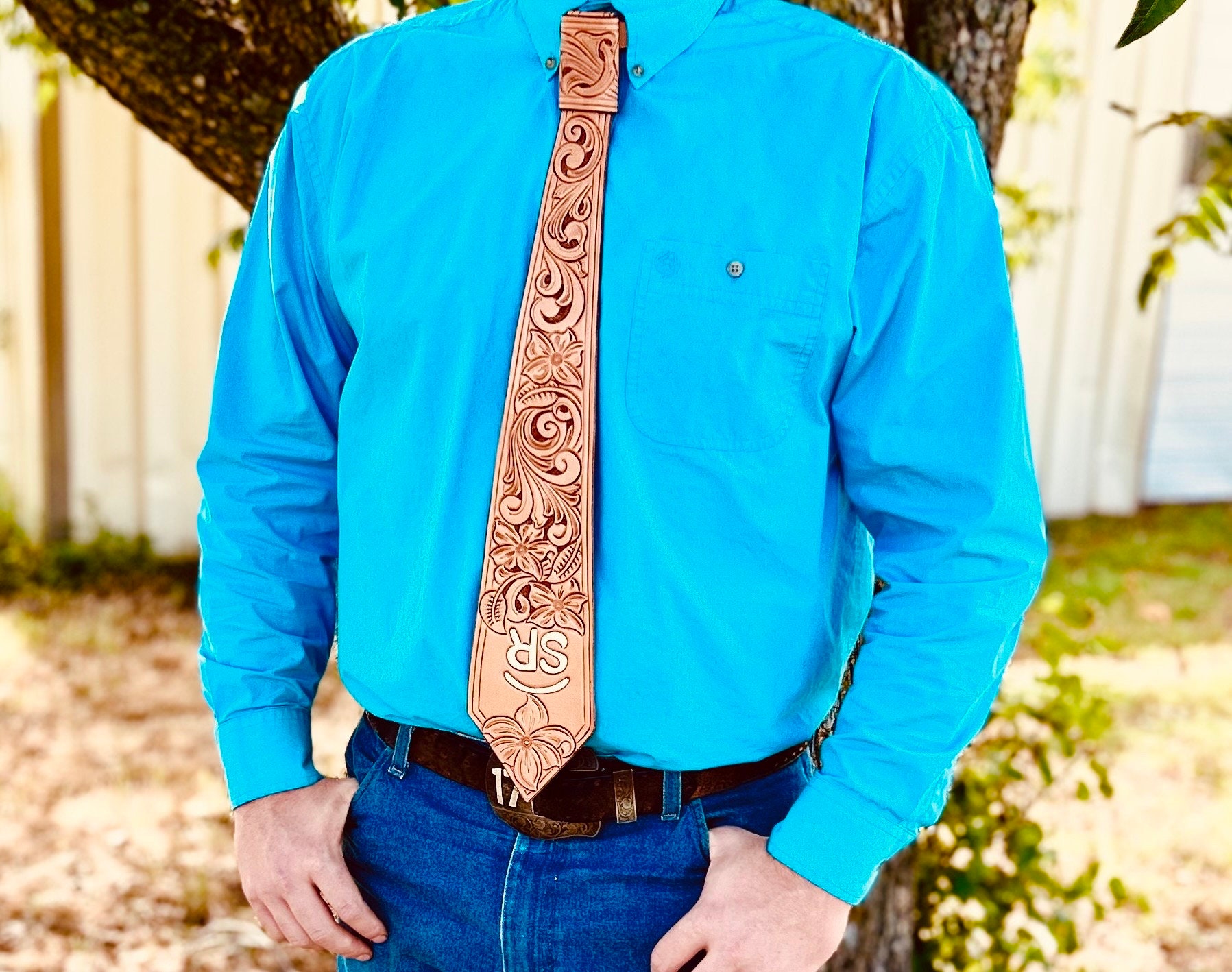 Custom Made to Order Leather Neck Tie - Etsy