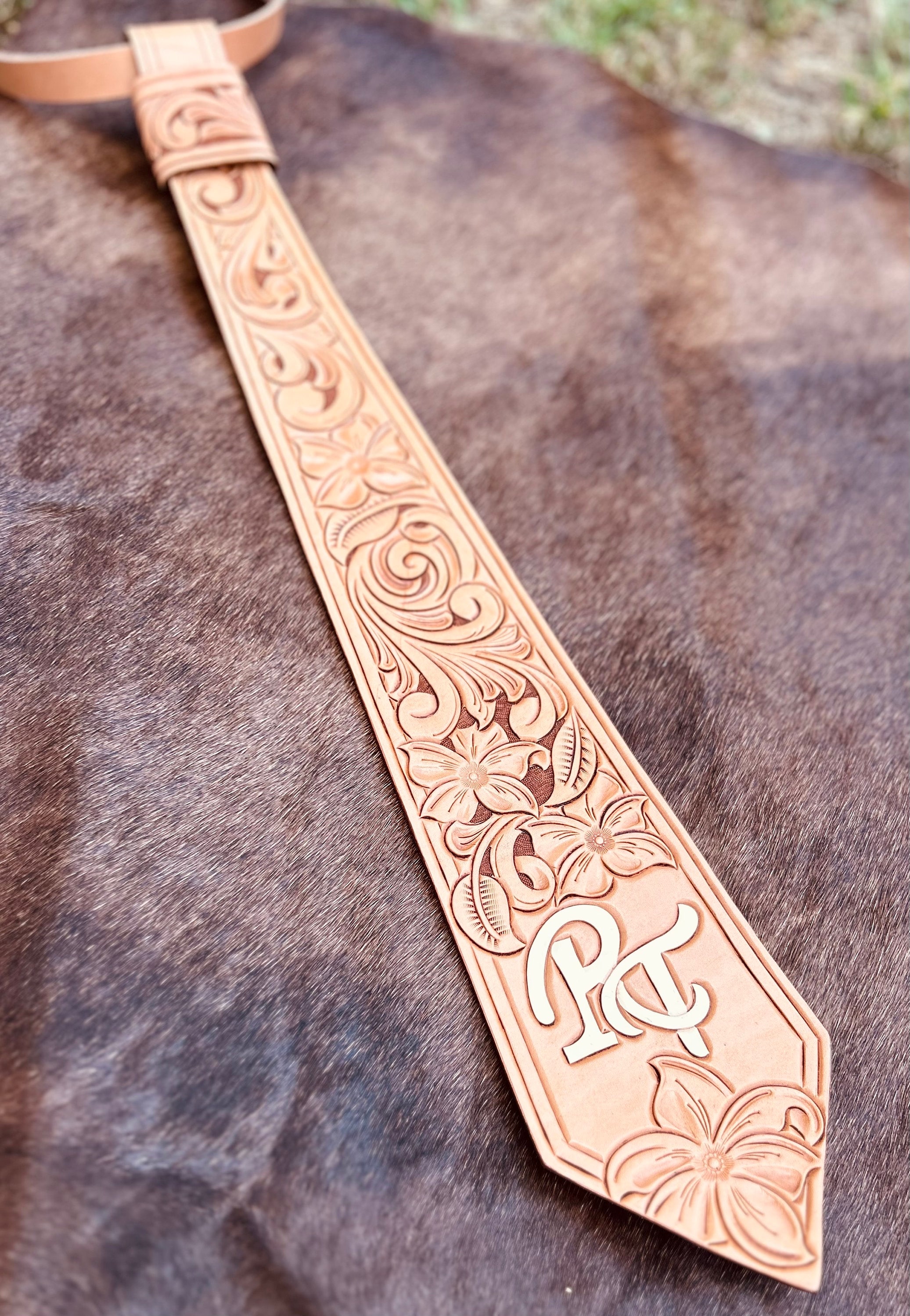 Custom Made to Order Leather Neck Tie - Etsy