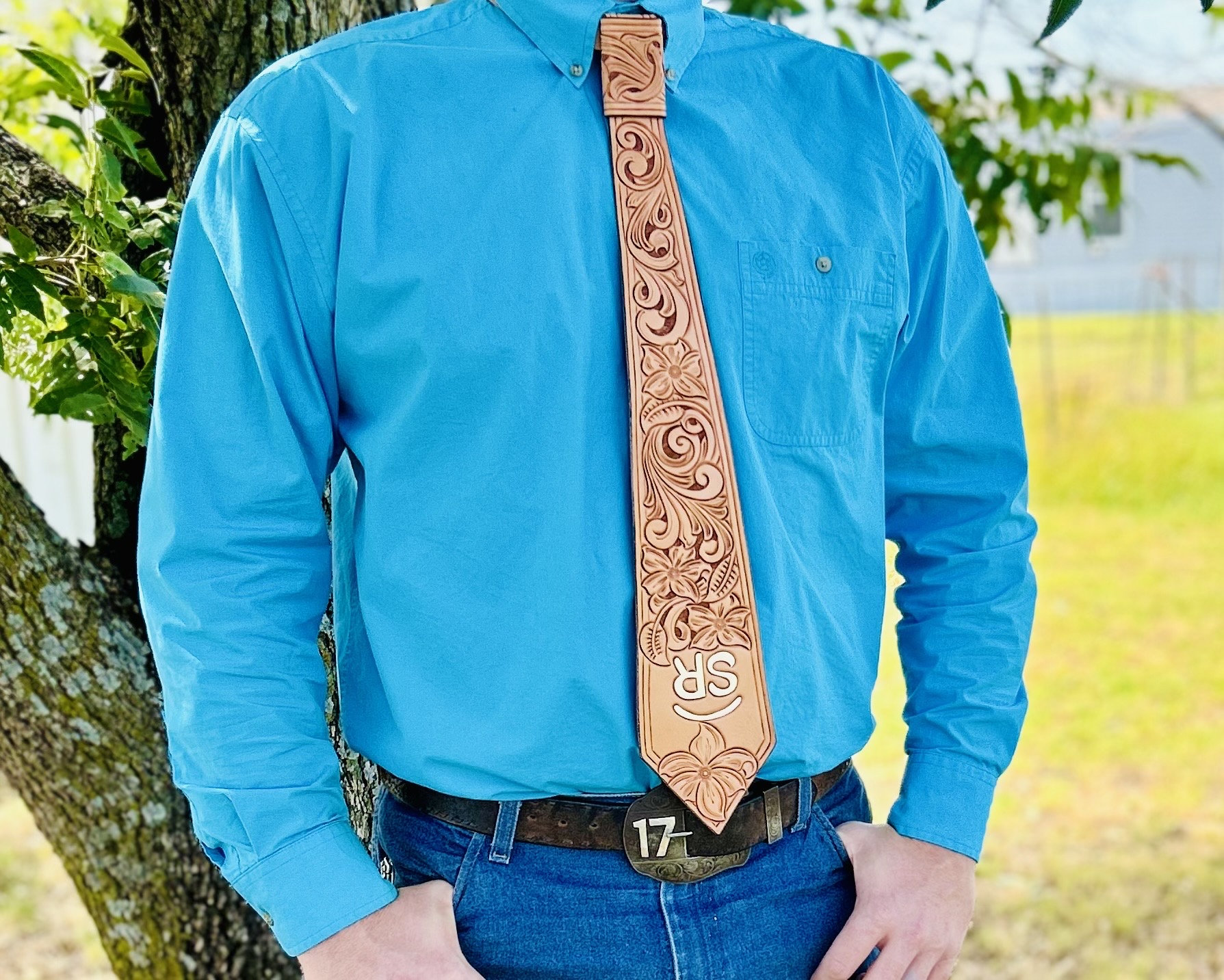 Custom Made to Order Leather Neck Tie - Etsy