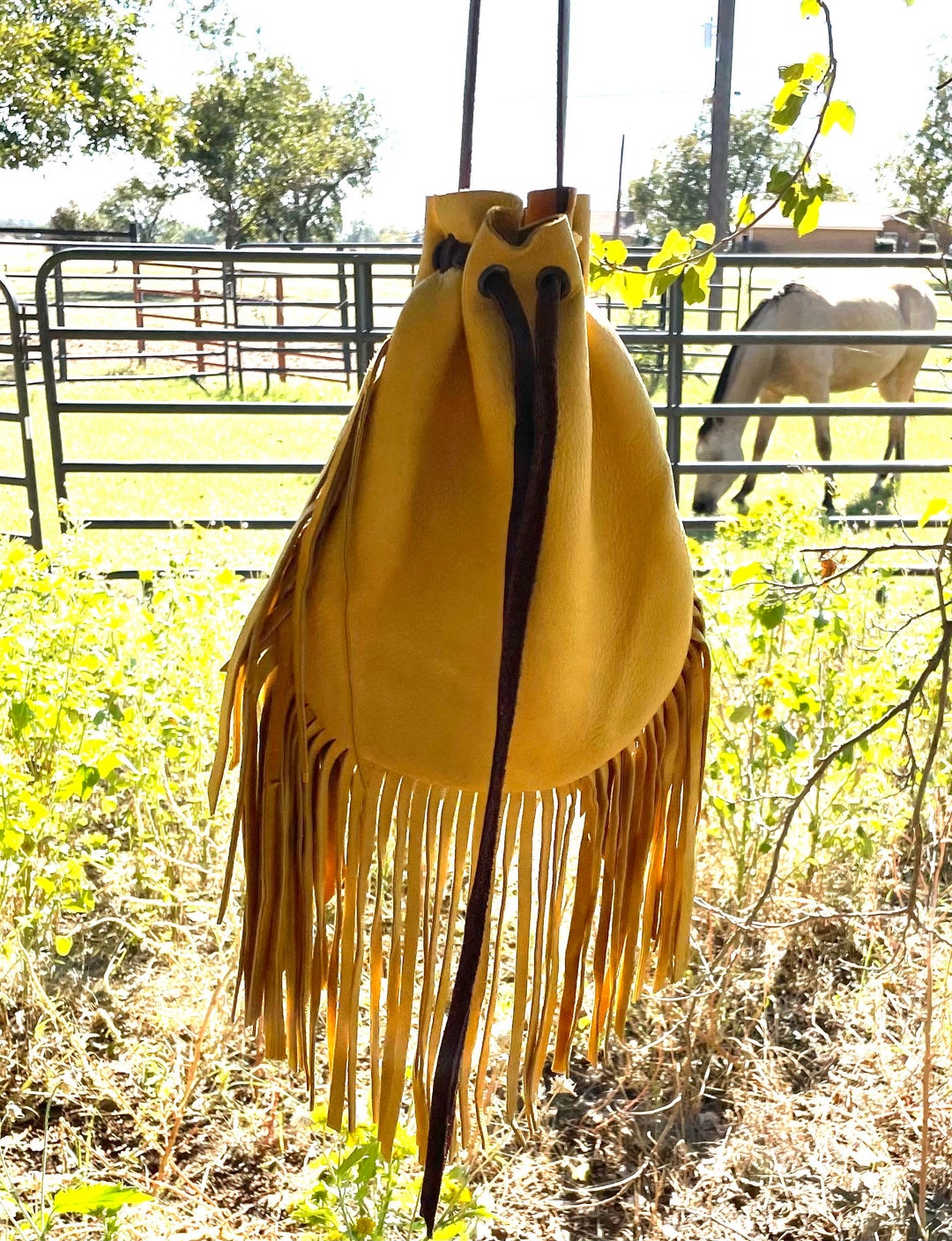 Buckskin Crossbody/ Hobo Bag - Etsy