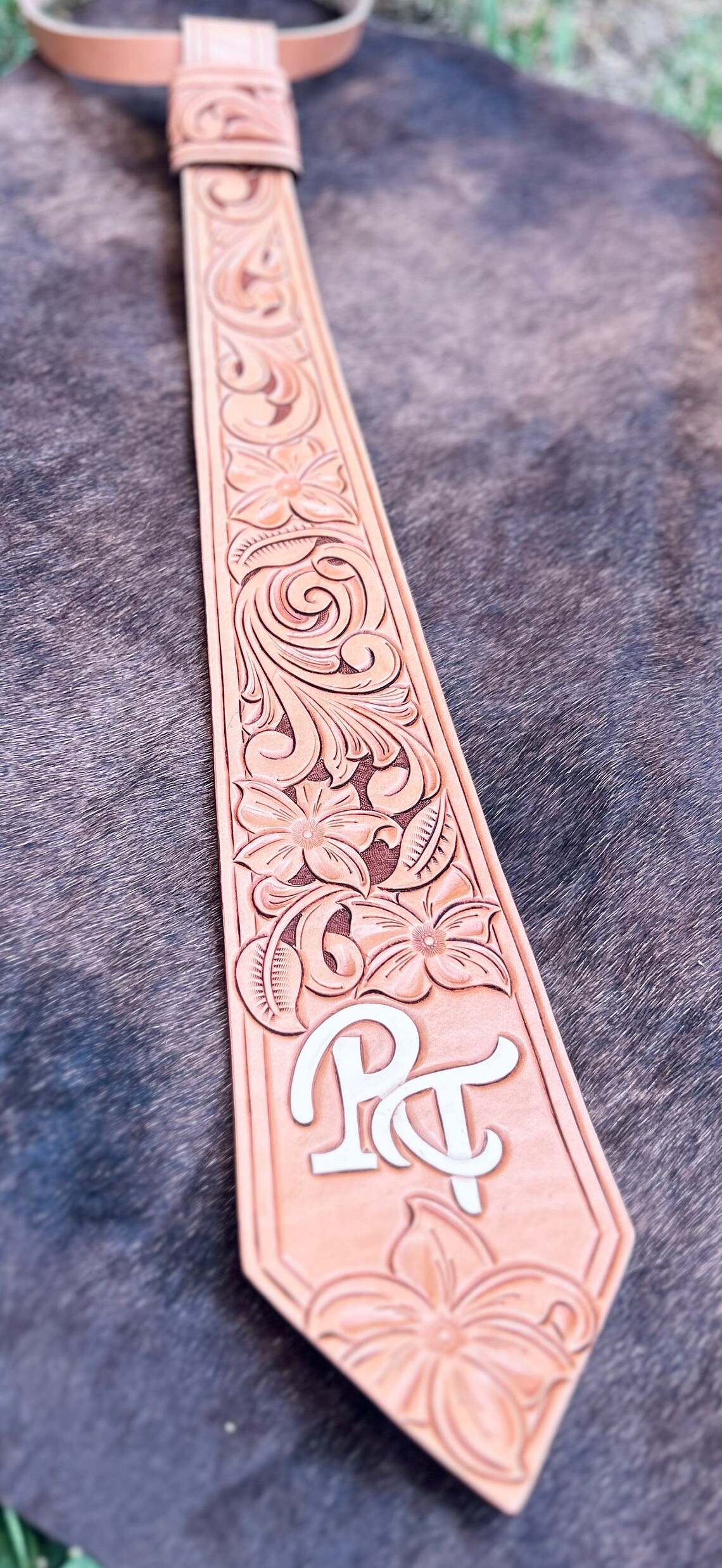 Custom Made to Order Leather Neck Tie - Etsy