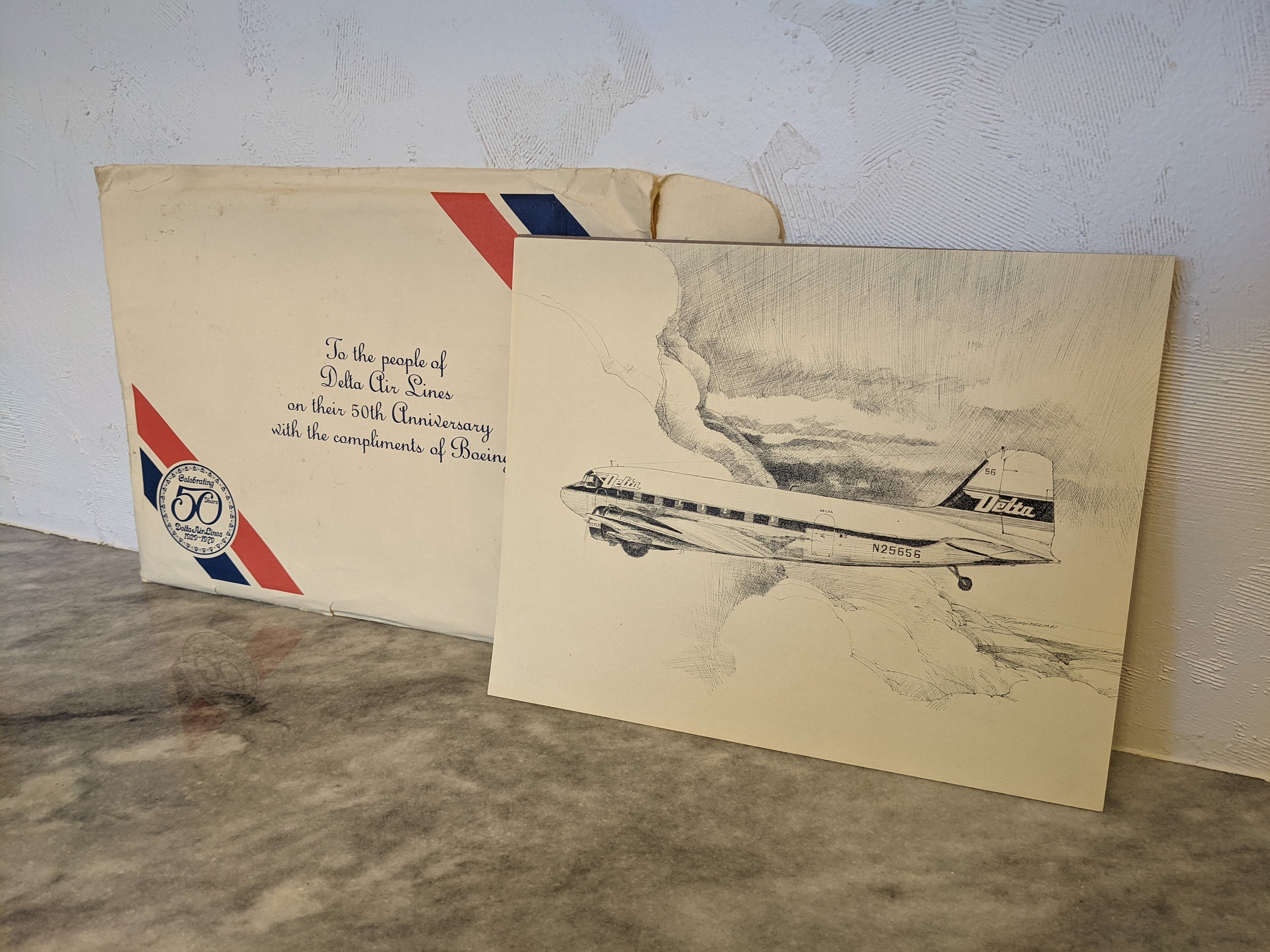 1979 Delta Airlines 50th Anniversary Boeing Collector Prints - Etsy