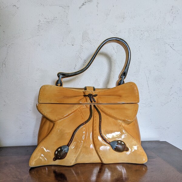 Ceramic Purse Cookie Jar - Etsy