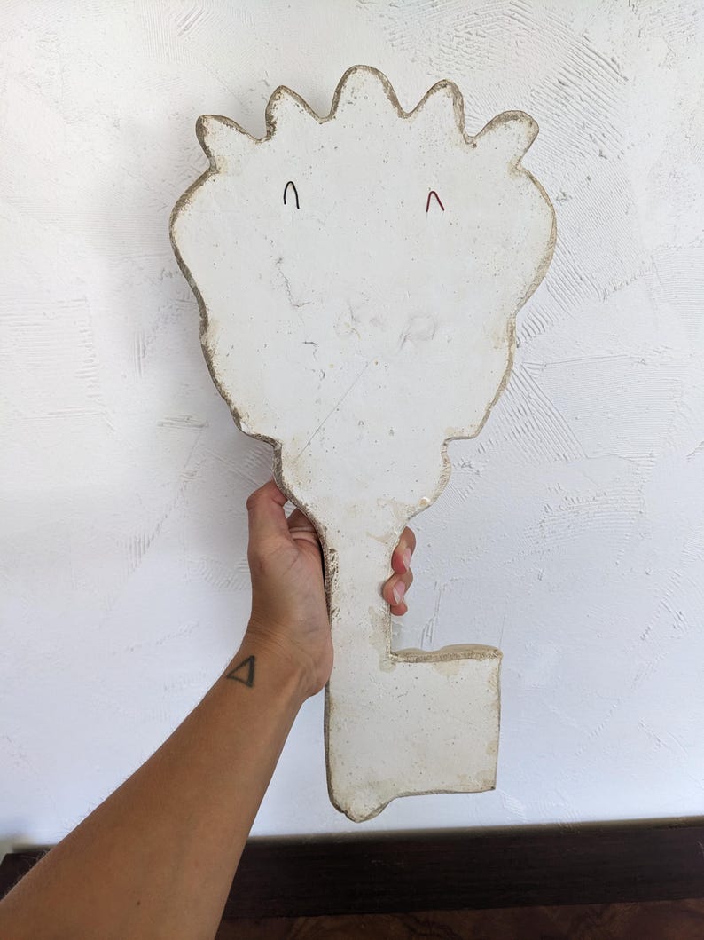 Vintage Plaster Skeleton Key With Eagle and Ornate Royal Details Wall ...