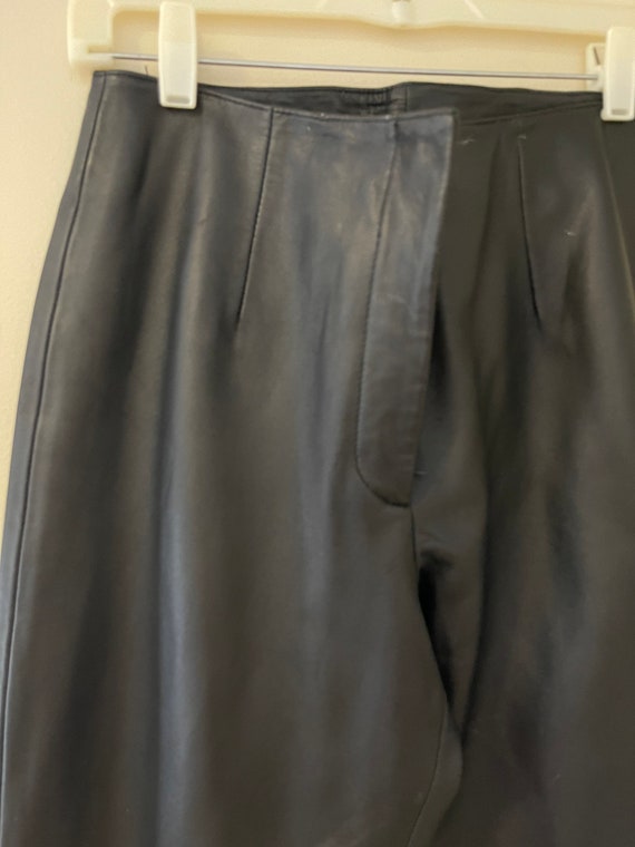 Vintage High Waisted Leather Pants - Gem