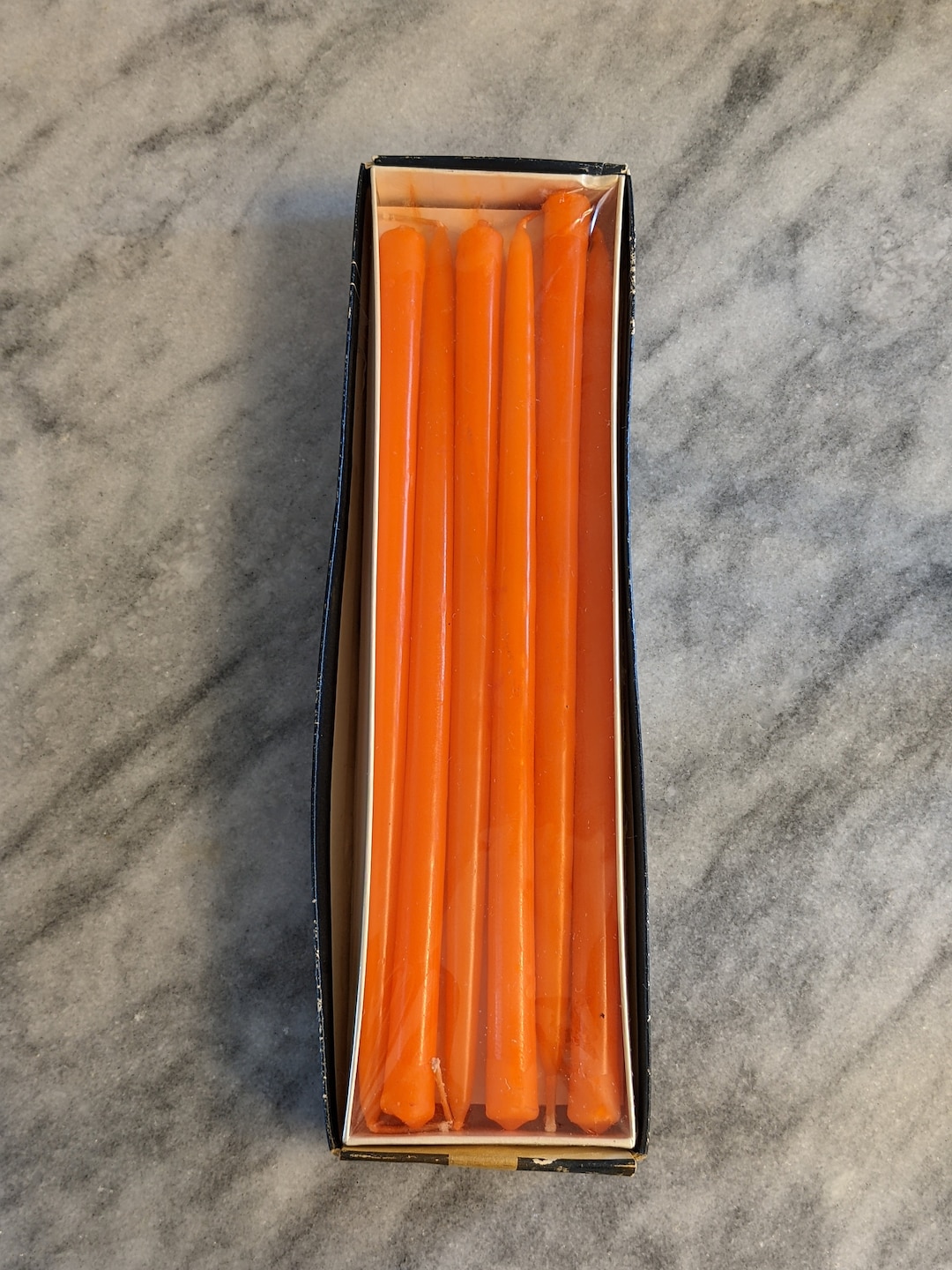 Unopened Vintage Orange Candlesticks - Etsy