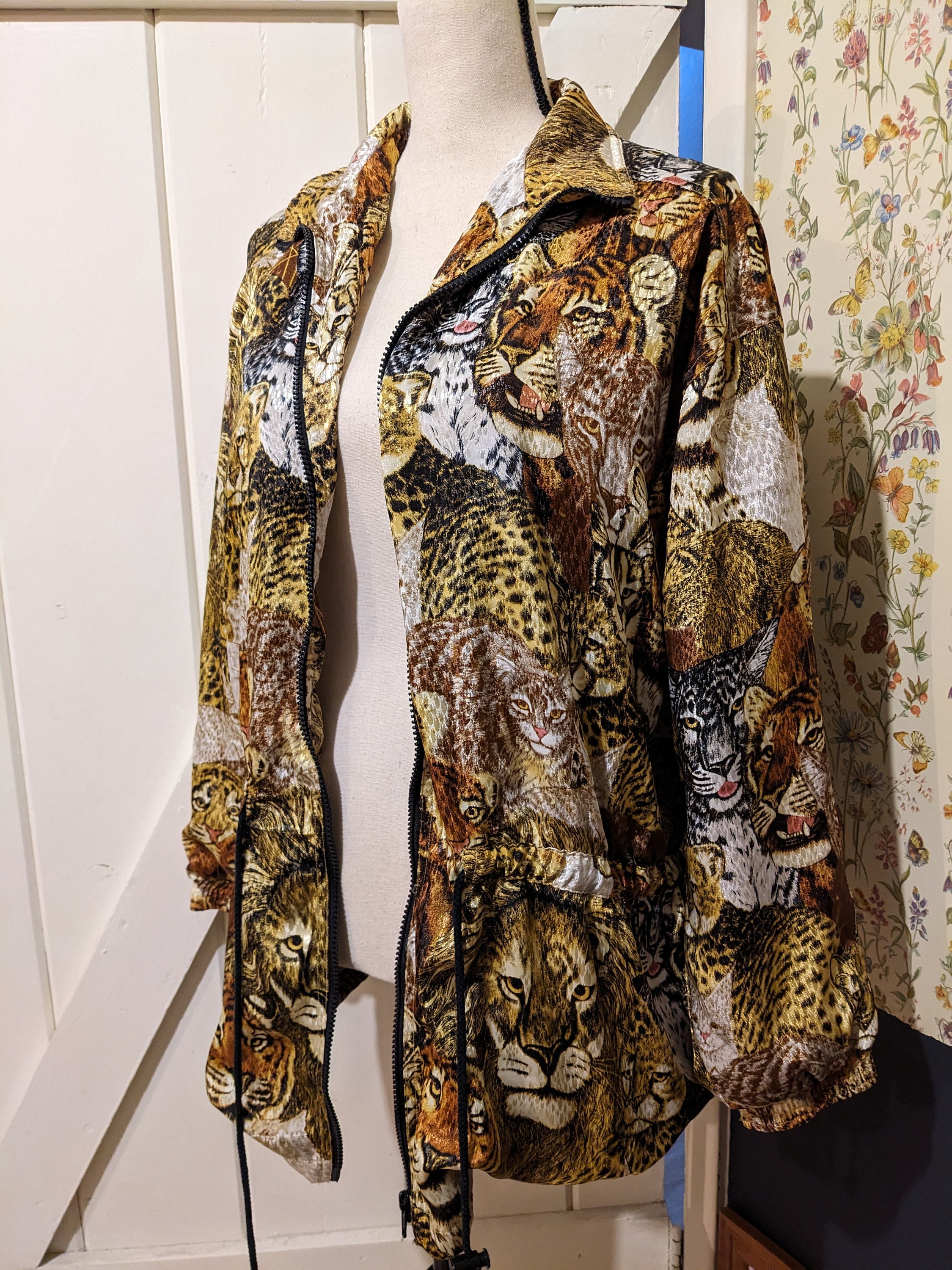 Vintage Tiger Big Cats Lightweight Jacket - Etsy