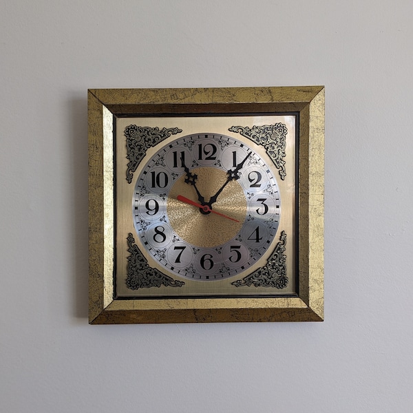 Square Wall Clock - Etsy