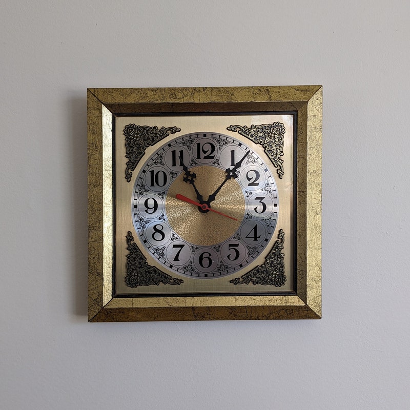 Square Wall Clock - Etsy