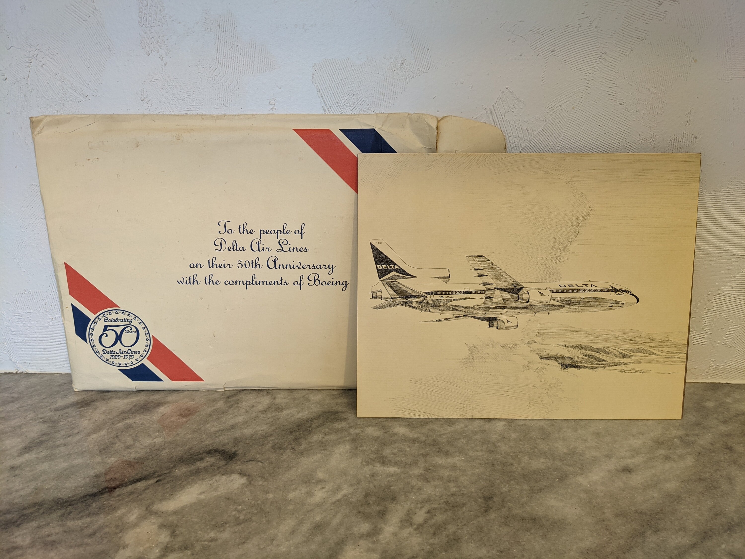 1979 Delta Airlines 50th Anniversary Boeing Collector Prints - Etsy