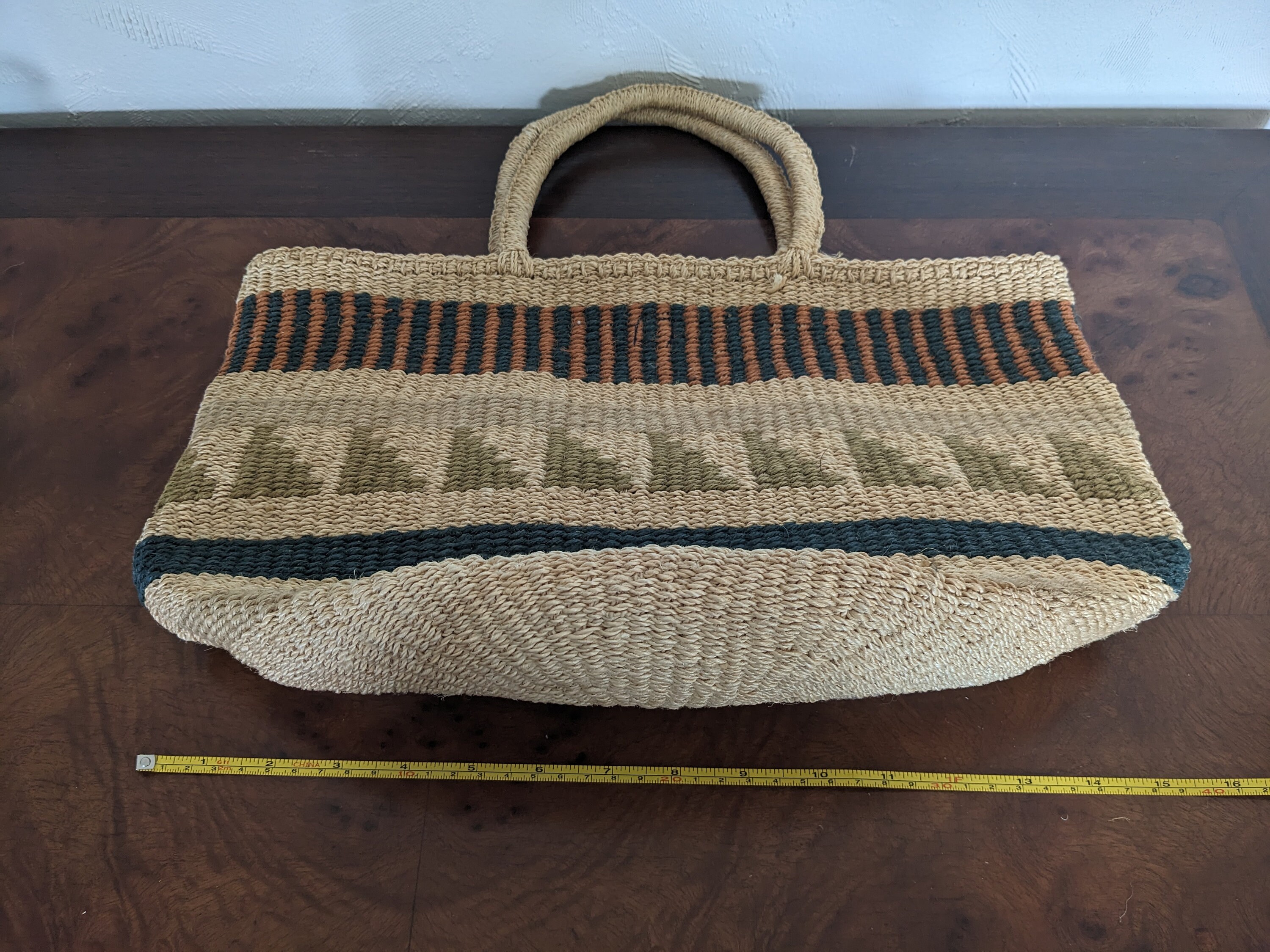 Vintage Handwoven Sisal Basket Purse - Etsy