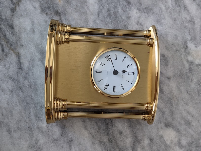 Hampton Quartz Vintage Mantle Clock - Etsy
