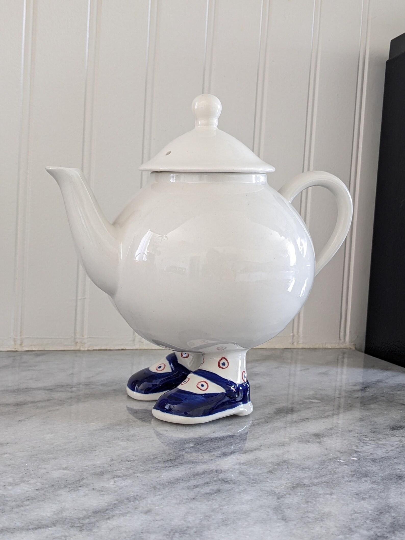 Vintage White Carlton Ware Walking Teapot - Etsy