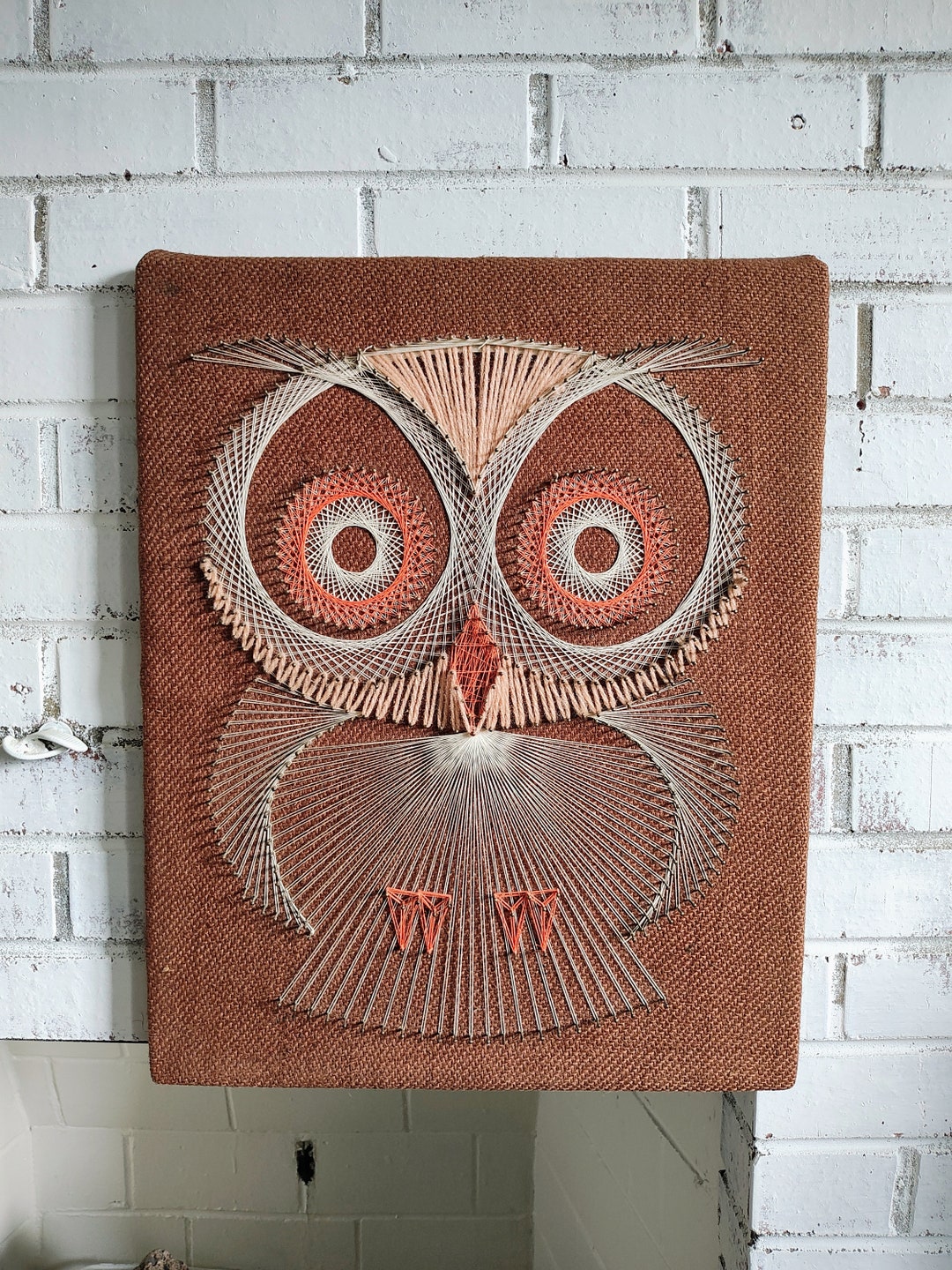 Vintage Retro String Art Owl - Etsy