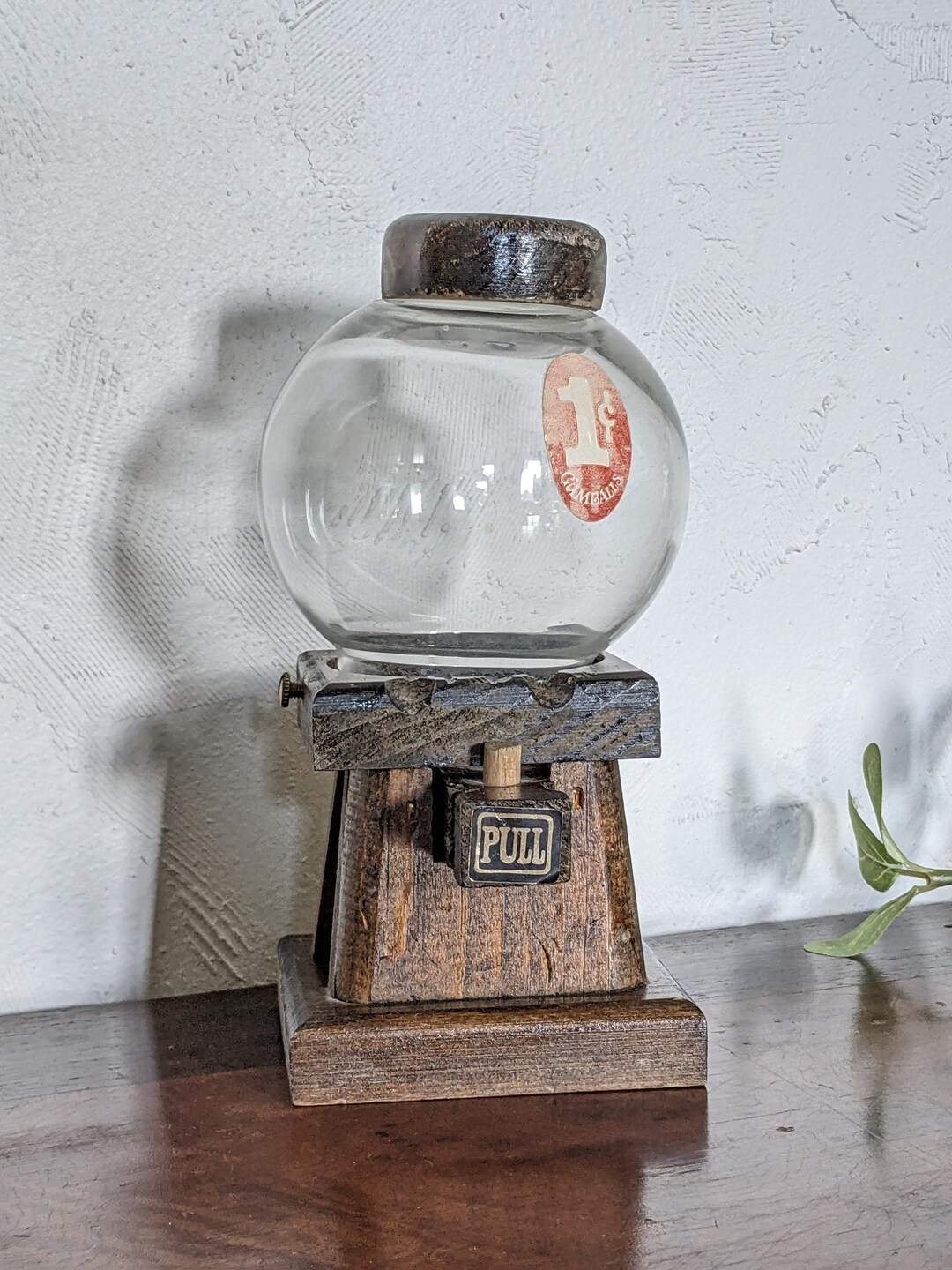 Vintage 1 Cent Gum Ball Machine the Candy Man - Etsy